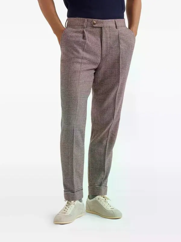 Brunello Cucinelli Pleated Cotton-cashmere Blend Trousers