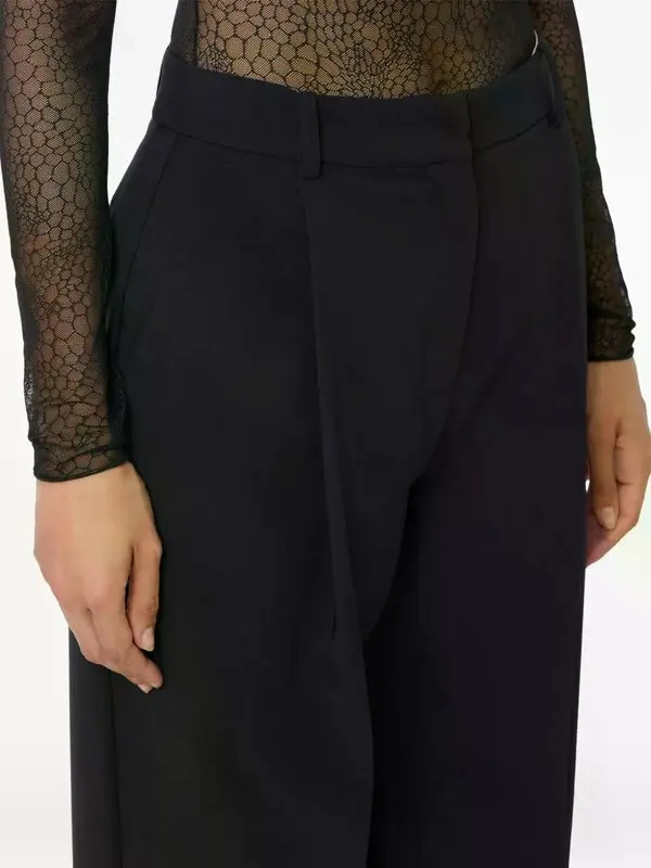 Elisabetta Franchi Pleated Crepe Trousers