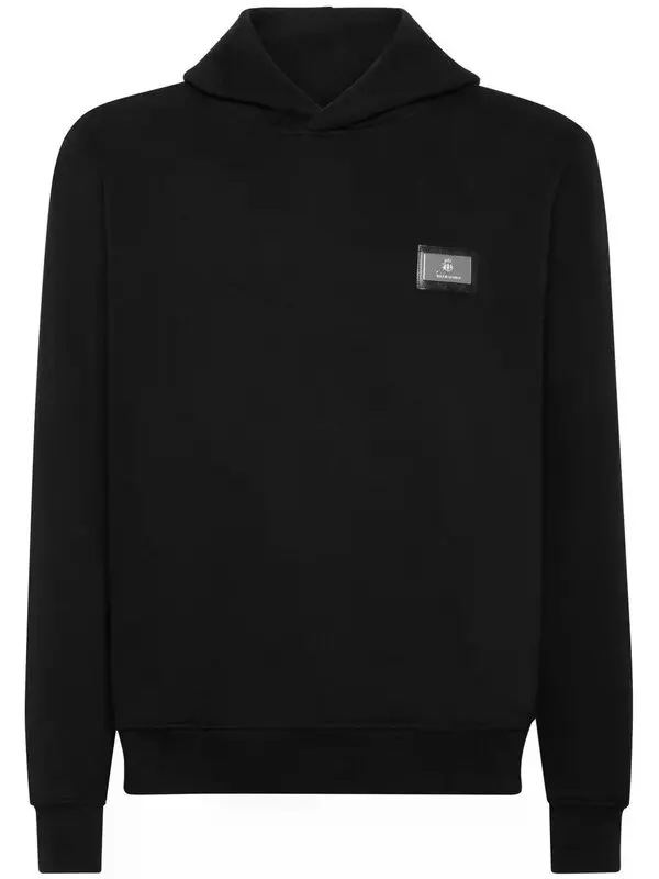 BILLIONAIRE Logo-plaque Cotton Hoodie