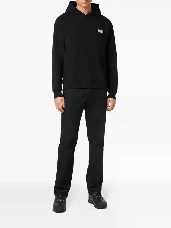 BILLIONAIRE Logo-plaque Cotton Hoodie