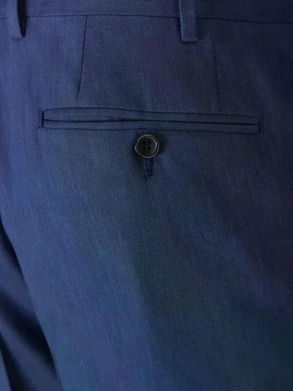 Canali Two-button Flap-pocket Suit - Blue