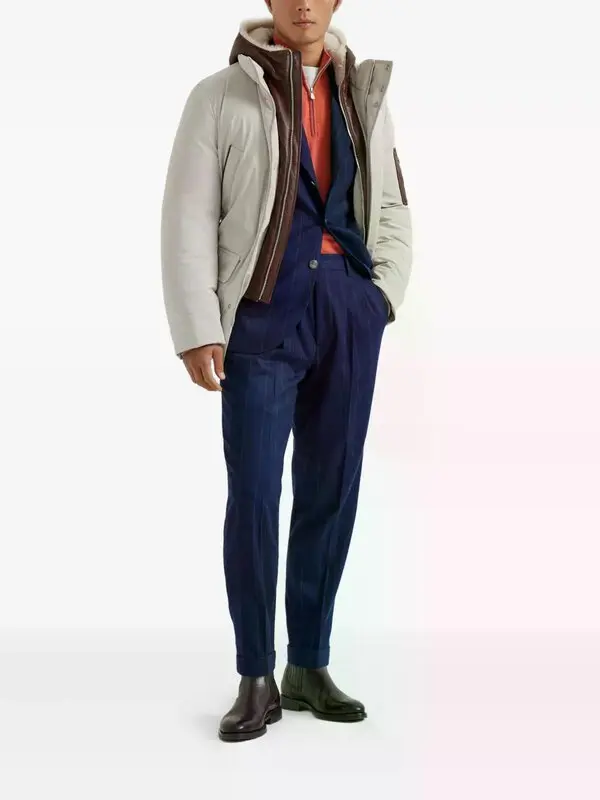 Brunello Cucinelli Pleated Wool-cashmere Blend Trousers