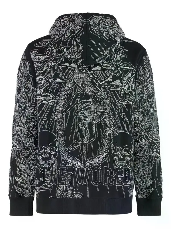 Givenchy Embroidered Full-zip Hoodie