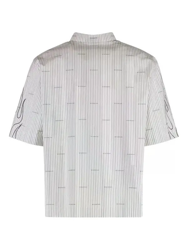Givenchy Flame-print Striped Shirt