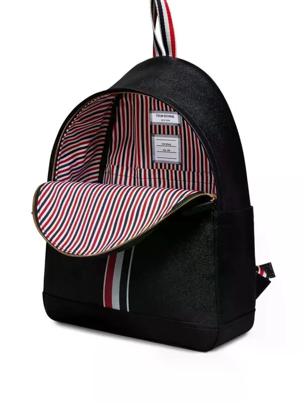 Thom Browne Pebble Grain Rwb Stripe Backpack