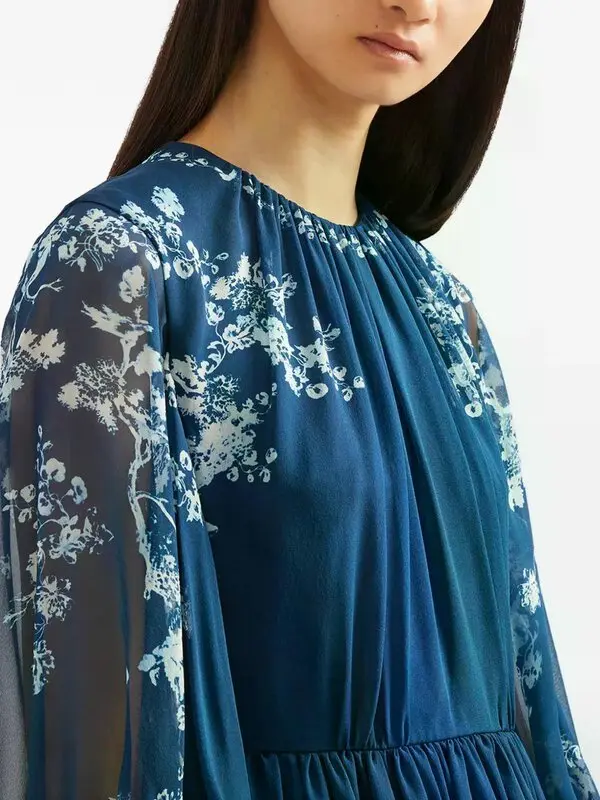 Erdem Long-sleeve Printed Gown