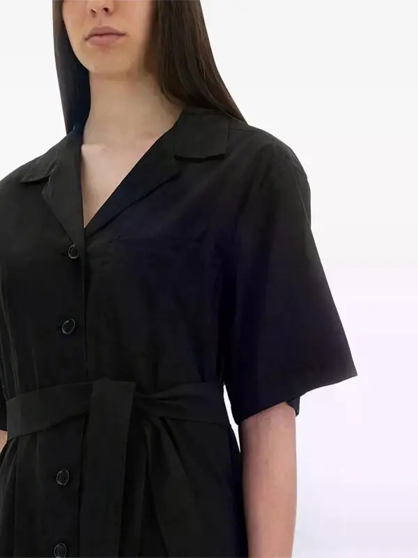 Aspesi Button-fastening Belted Maxi Dress