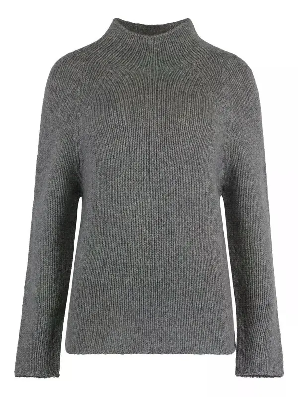 THE (ALPHABET) Cashmere Turtleneck Sweater - Grey