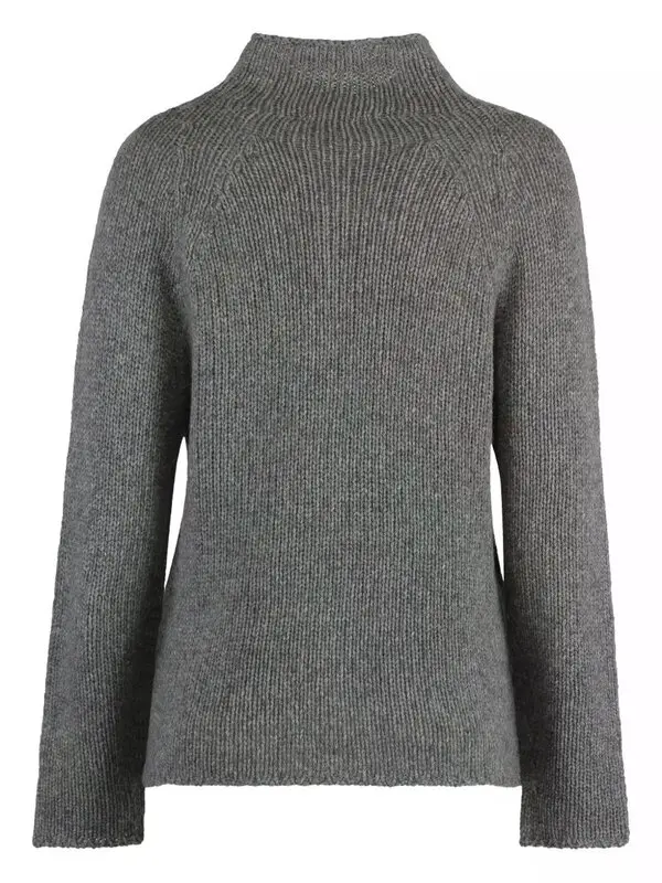 THE (ALPHABET) Cashmere Turtleneck Sweater - Grey
