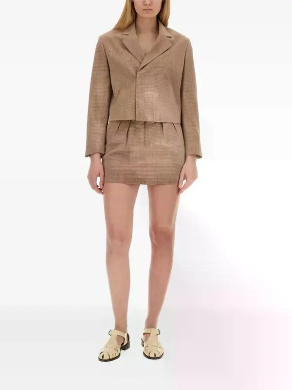 ALYSI Checked Mini Skirt