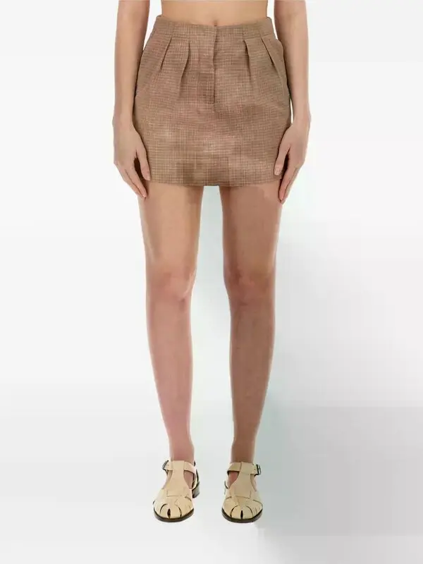 ALYSI Checked Mini Skirt