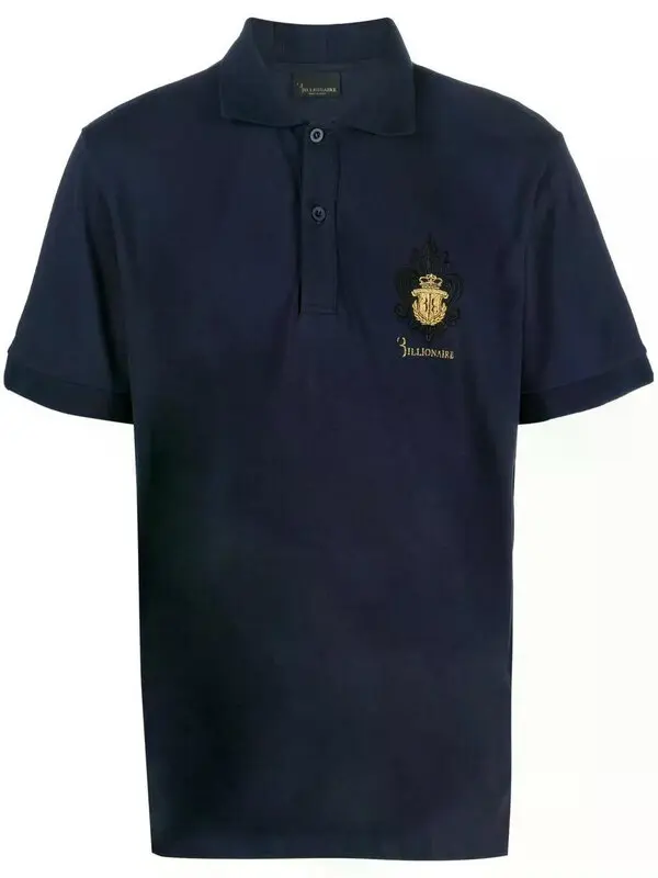 BILLIONAIRE Embroidered-logo Polo Shirt