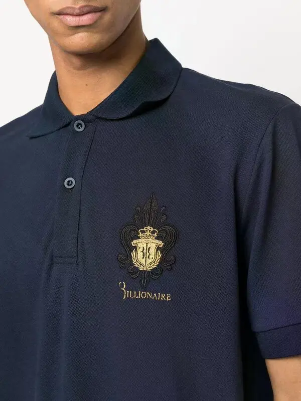 BILLIONAIRE Embroidered-logo Polo Shirt