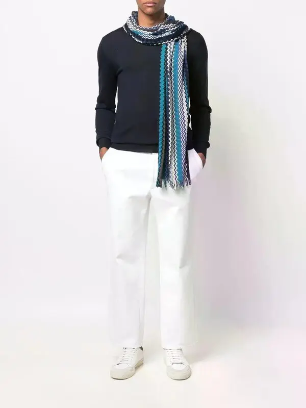 MAURO OTTAVIANI Round Neck Jumper - Blue