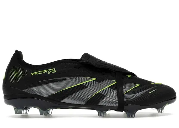 Adidas Predator Elite Foldover Tongue Fg Electric Stealth Pack - Core Black/carbon/lucid Lemon