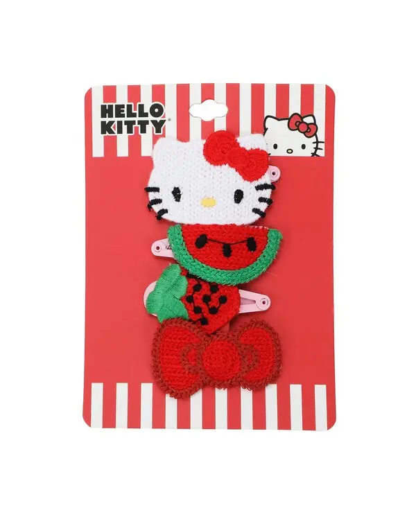 HELLO KITTY 4-piece Hair Clip Set