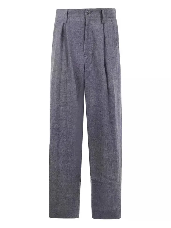 Y’s Pleated Wool Trousers