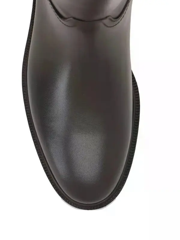 Brunello Cucinelli Side-zip Calf Leather Boots - Brown
