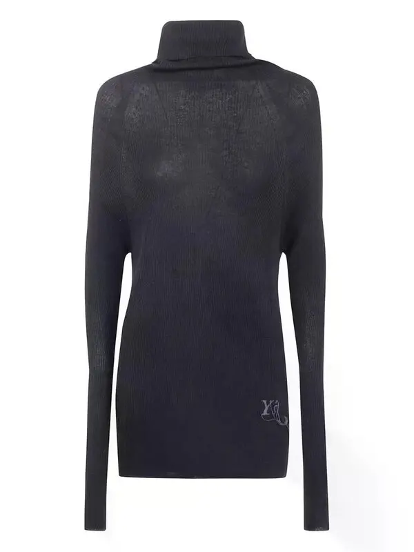 Y’s Embroidered-logo Turtleneck Sweater