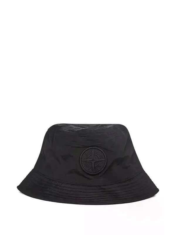 Stone Island Compass Logo Bucket Hat - Black