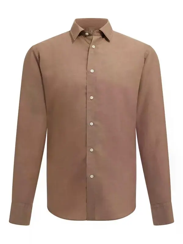 Boggi Milano Linen Shirt - Brown