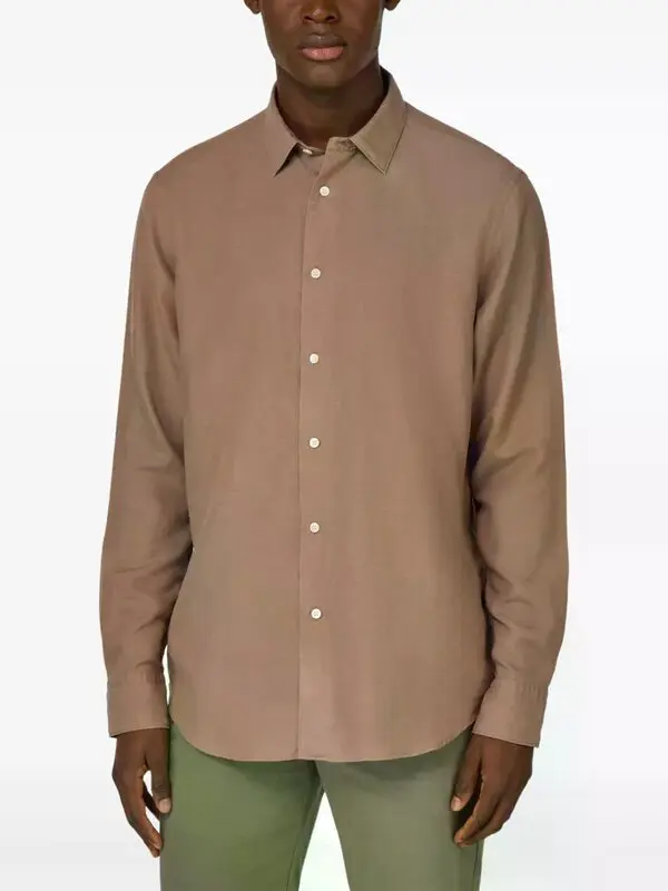Boggi Milano Linen Shirt - Brown