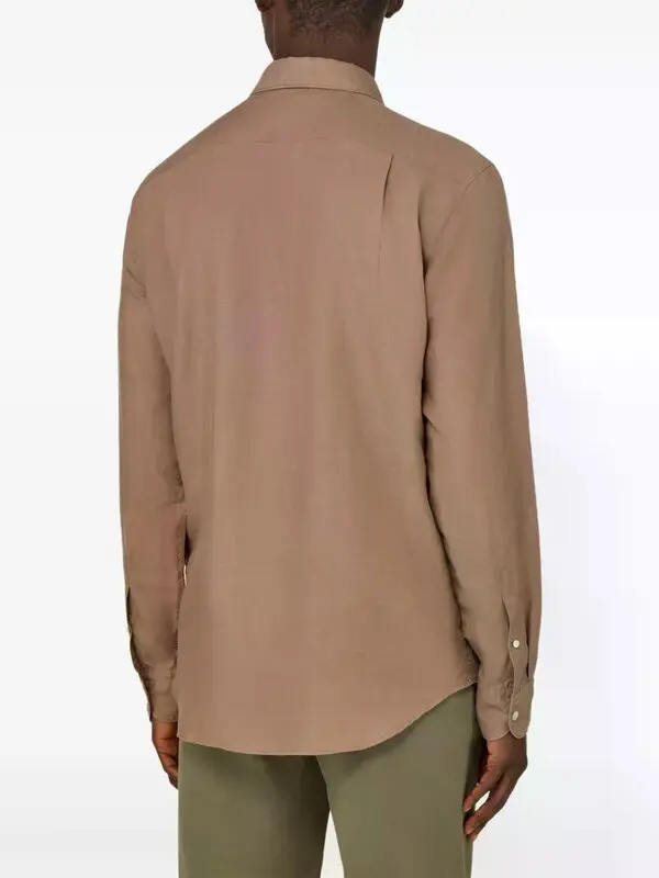 Boggi Milano Linen Shirt - Brown