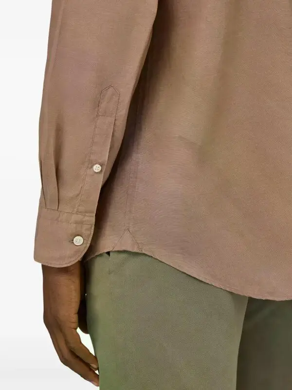 Boggi Milano Linen Shirt - Brown
