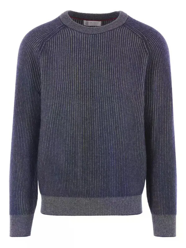 Brunello Cucinelli Ribbed Raglan-sleeve Sweater