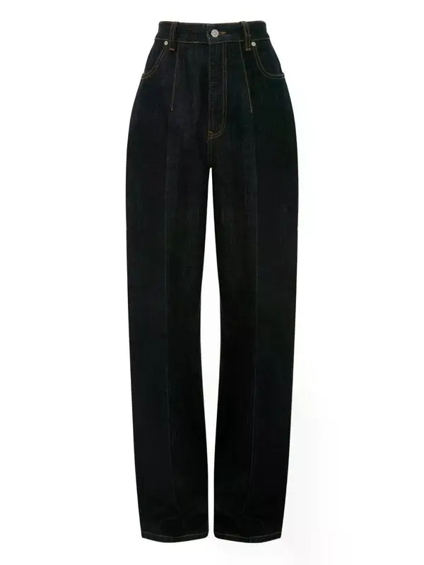 Victoria Beckham Cinched High-waisted Jeans