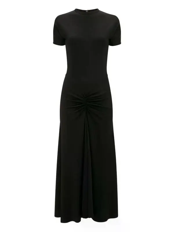 Victoria Beckham Gathered Waist Midi Dress