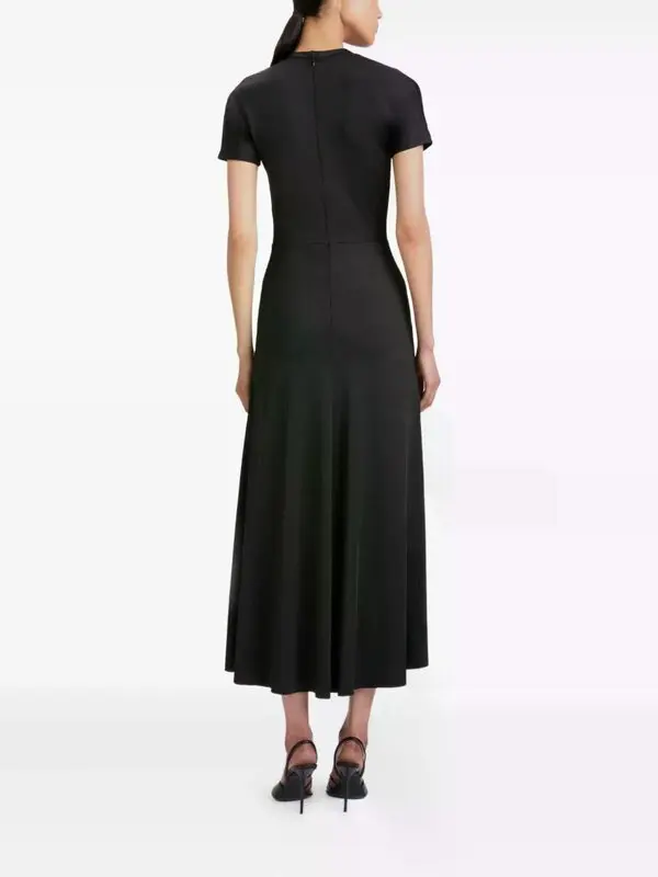 Victoria Beckham Gathered Waist Midi Dress