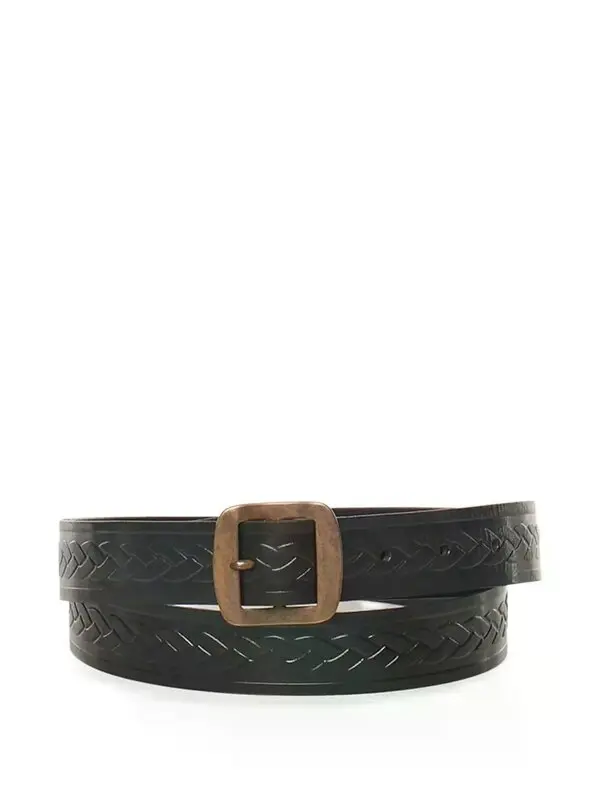 Dsquared2 Braided Leather Belt - Black