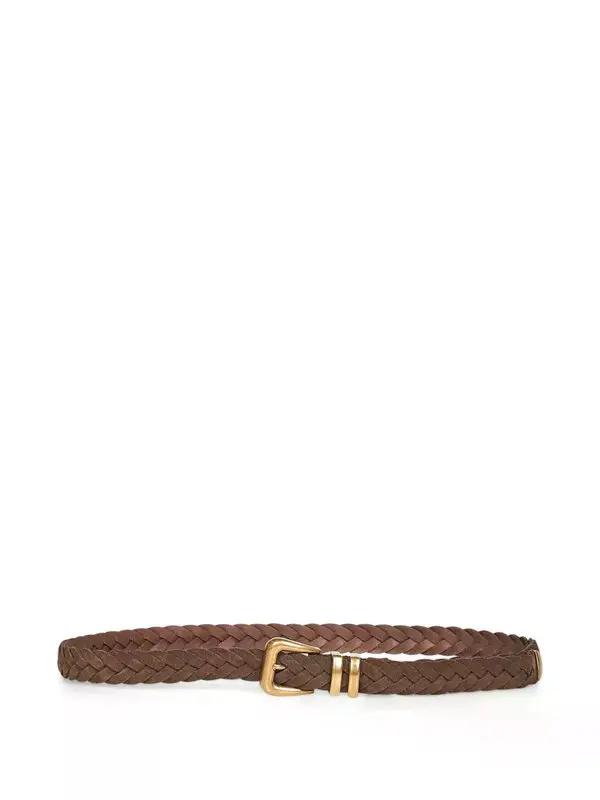Brunello Cucinelli Braided Leather Belt - Brown