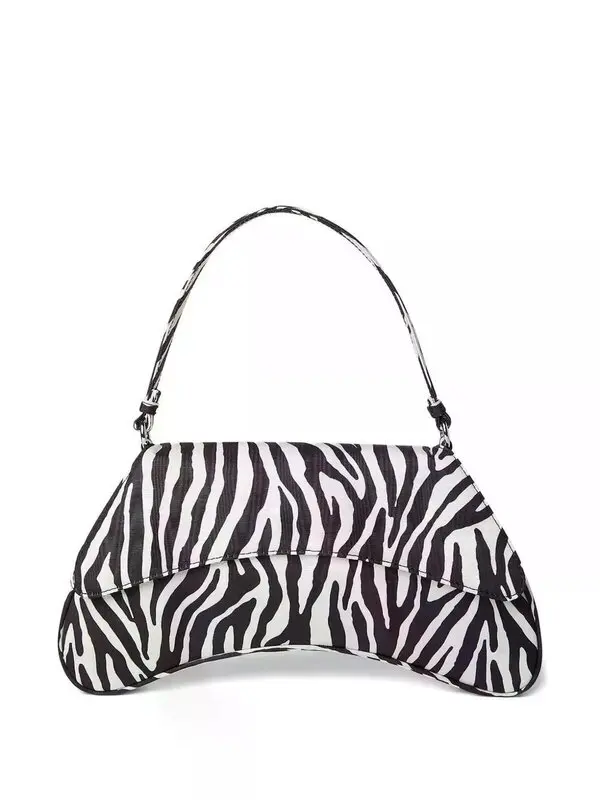 SIMONMILLER Zebra-print Top-handle Shoulder Bag