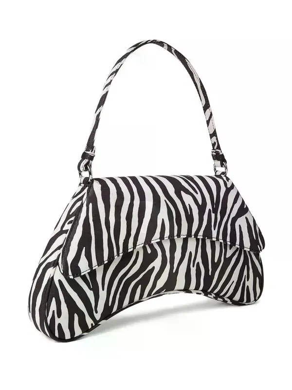 SIMONMILLER Zebra-print Top-handle Shoulder Bag
