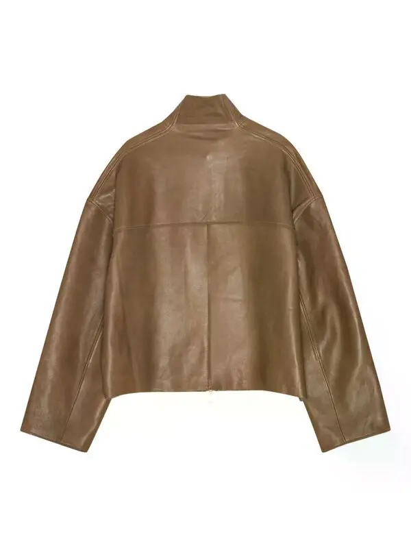 Remain Birger Christensen - Leather Zip-Front Jacket