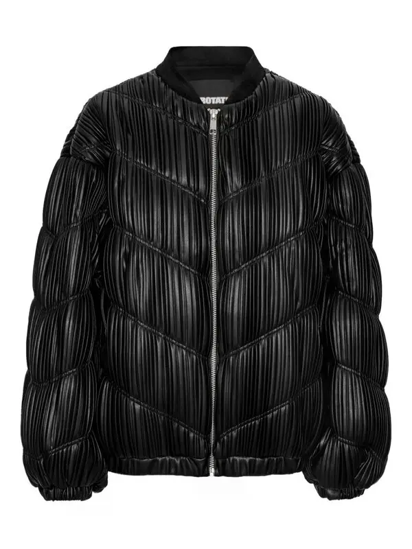 ROTATE BY BIRGER CHRISTENSEN Pleated Bomber Jacket