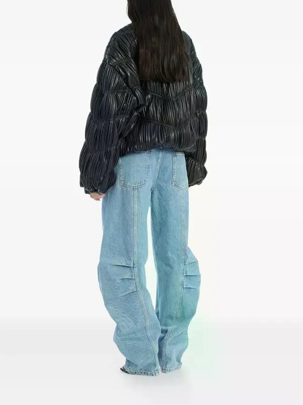 ROTATE BY BIRGER CHRISTENSEN Pleated Bomber Jacket