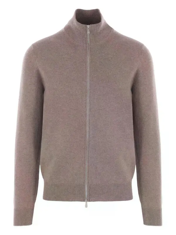 Brunello Cucinelli High-neck Zip-front Cardigan