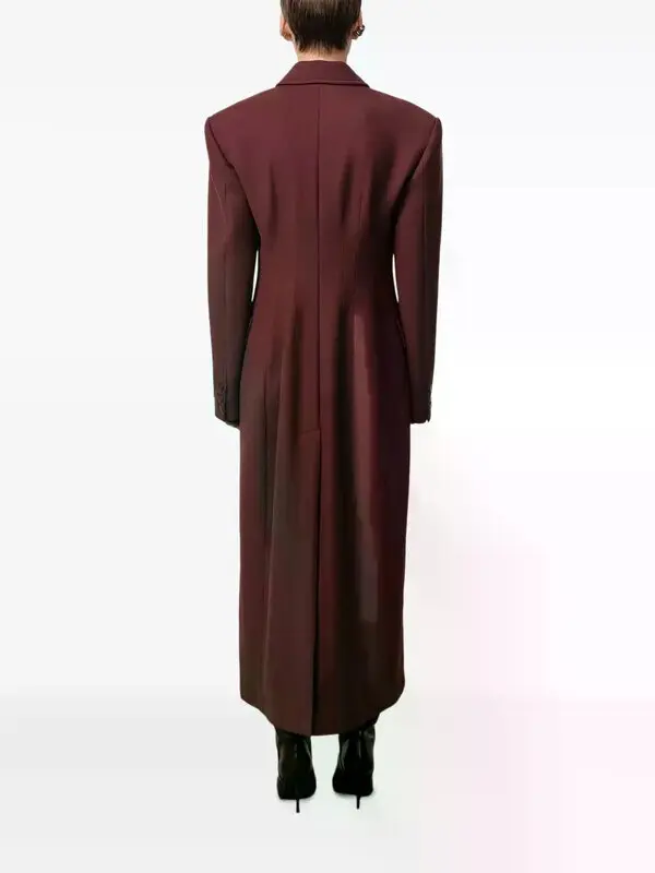 HERSKIND Padded-shoulder Double-breasted Coat