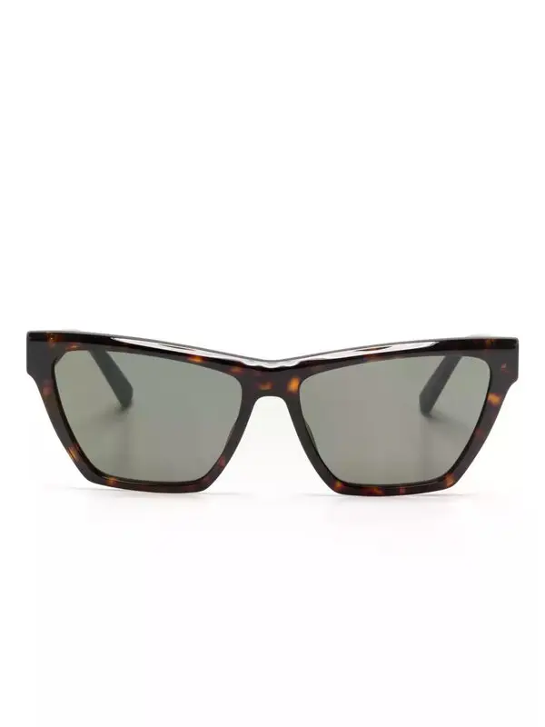 Saint Laurent Butterfly-frame Sunglasses - Brown
