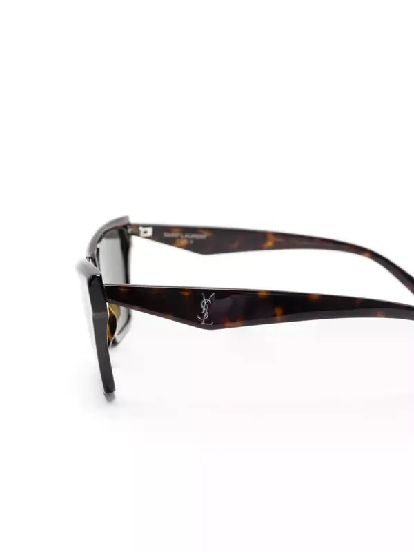 Saint Laurent Butterfly-frame Sunglasses - Brown