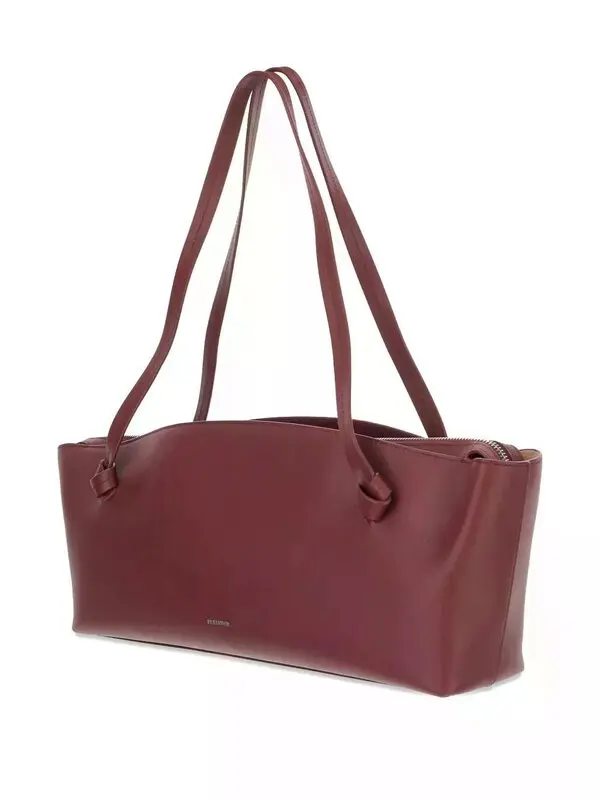 JIL SANDER Knotted Top-zip Bag - Red