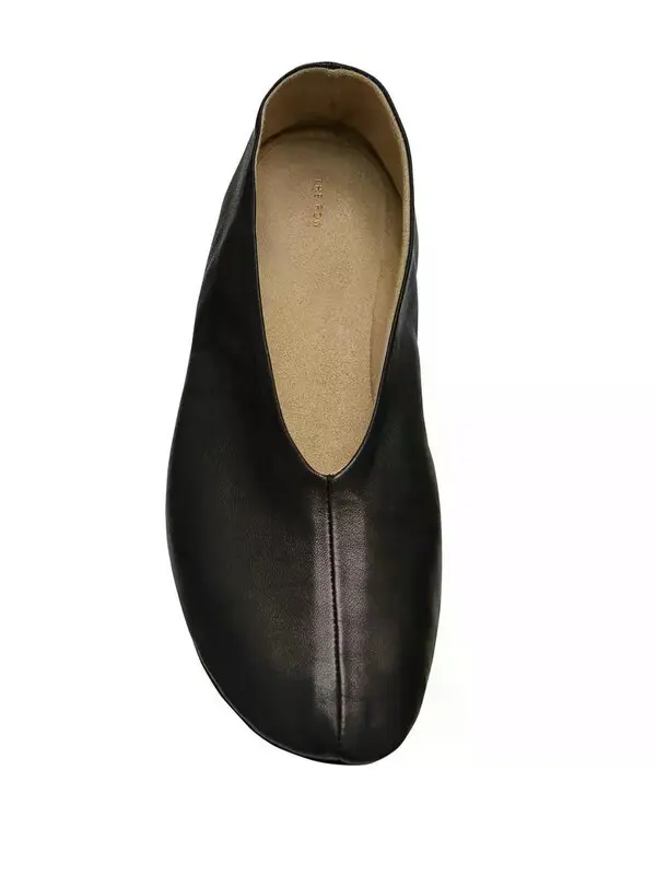 THE ROW Stella Leather Ballet Flats
