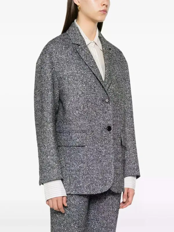 Ermanno Scervino Speckled Texture Two-button Blazer
