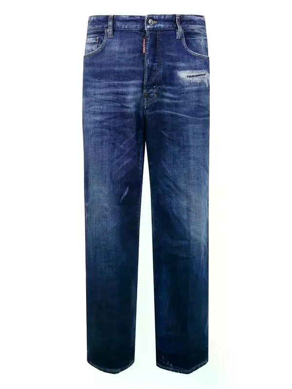 Dsquared2 Distressed Cotton Jeans - Blue