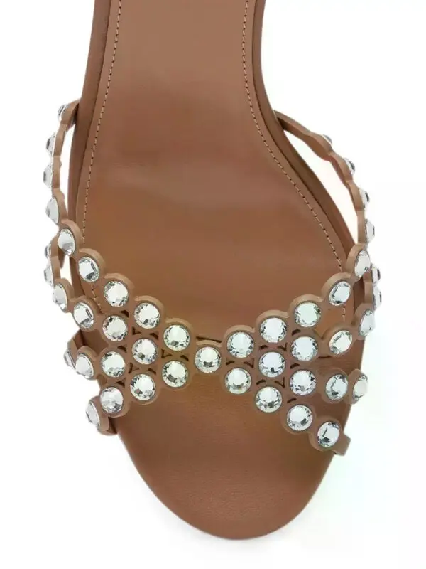 AQUAZZURA 105mm Tequila Embellished Sandals