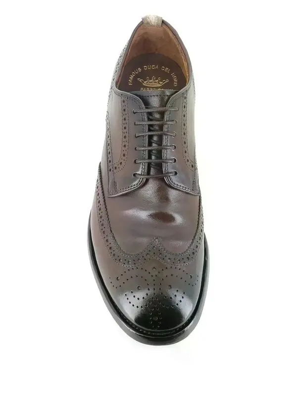 Officine Creative Perforated Leather Lace-up Shoes