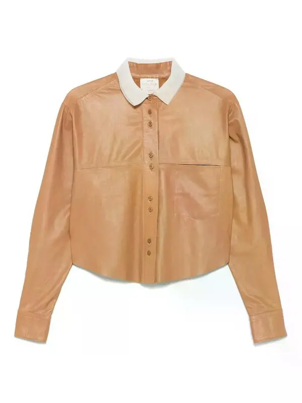 FORTE_FORTE Leather Shirt